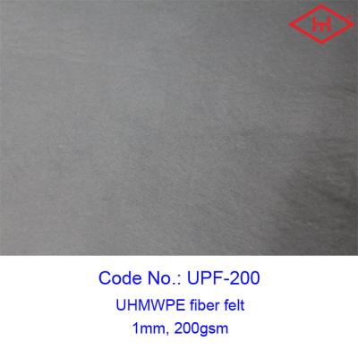 China Industrial UHMWPE Fiber Felt Rolls - 200 GSM Weight, 1mm Thickness - High Strength Abrasion Resistant Material for sale