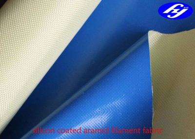China Plain Para Aramid Fabric with 100GSM Liquid Silicone Coating - 300 g/m² Weight, 0.4mm Thickness for sale