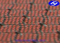 China Mesh Pattern Carbon Kevlar Hybrid Fabric 220 gsm 0.3 mm Thickness for Reinforcement for sale