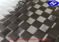 China 12K Spread Tow Carbon Fiber Fabric with 480g TPU Polyurethane Leather Coating for Aerospace and Automotive Applications for sale