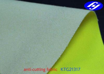 China PU Coated Kevlar Composite Woven Fabric 54 Inch Width with Level 5 Cut Resistance and 2500+ Cycle Abradability for sale
