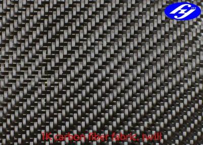 China Twill 1K Toray Carbon Fiber Woven Fabric 0.15-0.17mm Thickness 93-140 gsm for sale