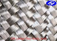 China 2x2 Twill Carbon Fiber Woven Fabric 12K 640 gsm for Surfboard Reinforcement for sale