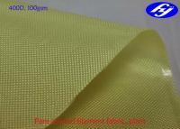 China 400D Yellow Kevlar Aramid Fiber Fabric Plain Weave 100GSM for Military Tents for sale