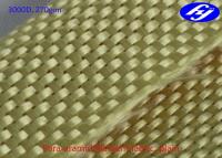 China 3000D 270GSM Plain Kevlar Aramid Fiber Fabric for Structural Reinforcement - 0.38mm Thickness for sale