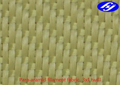 China High Tensile Kevlar Aramid Fabric 3x1 Twill Weave - 50-400 g/m² Weight, 0.09-0.55 mm Thickness for Aerospace & Industrial Applications for sale
