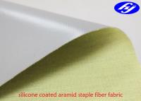 China Para Aramid Staple Fiber Fabric with Single-Side Silicone Coating for Welding Robot Applications - High Temperature & Chemical Resistant for sale