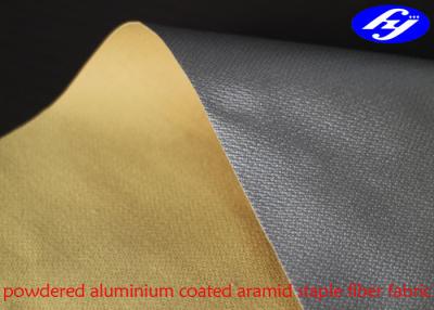 China Powdered Aluminium Coated Aramid Fiber Fabric - High Temperature Thermal Insulation Material with Flame Retardant Properties for sale