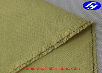 China Para-Aramid Spun Fiber Satin Fabric - Flame Retardant Coverall Material with Chemical Resistance for sale