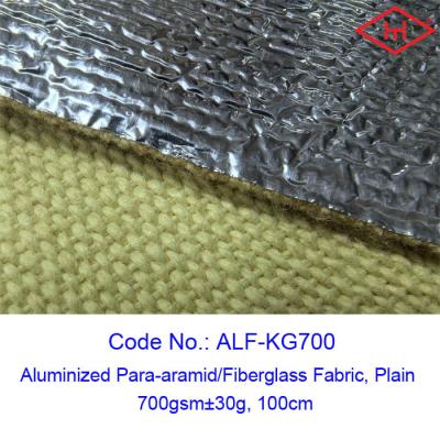 China Fire Retardant Reflective Fabric 700GSM 1M Width Para-Aramid NFPA 701 ASTM E84 for sale