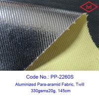 China Fire Retardant Reflective Fabric Para-Aramid 370°C 700°F 1.45m Width 330gsm for sale