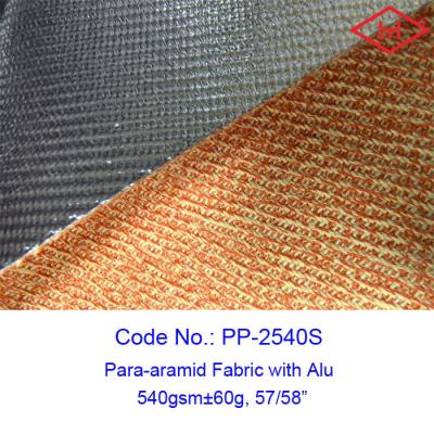 China Fire Retardant Reflective Fabric 540 GSM 1.5m Width Meets NFPA 701 ASTM E84 Para-Aramid for sale