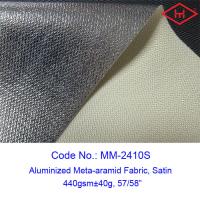 China Fire Retardant Reflective Meta-aramid Fabric 0.53mm Thickness 57/58in Width for Protective Clothing for sale