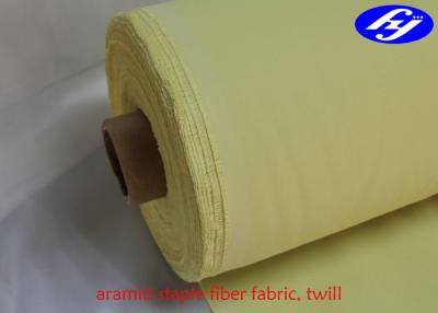 China 210gsm Aramid Fiber Fabric Spun Staple Fiber Twill Woven Fabric 1.5m Width for sale