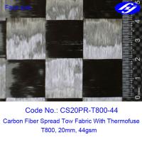 China Toray T800 20mm 44gsm Ultra Thin Spread Tow Carbon Fiber Fabric Plain Weave for sale