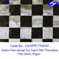 China Toray T700 12K Carbon Fiber Spread Tow Fabric 67gsm 100cm Width Ultra Light for sale