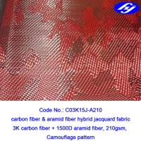 China 150cm Camouflage Carbon Fiber Kevlar Hybrid Fabric - 210 g/m² Weight, 0.3 mm Thickness for Structural Reinforcement for sale