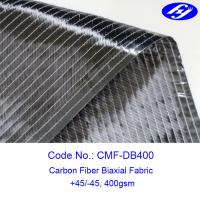 China 400GSM Multiaxial Carbon Fiber Fabric 0.4mm Thickness +45/-45 Degree for Wind Turbine Blades for sale