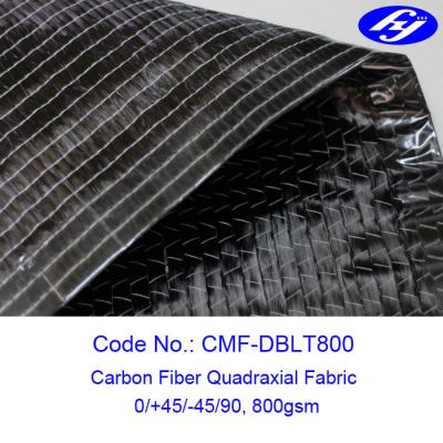 China 800GSM Carbon Fiber Quadriaxial Fabric - 0/+45/-45/90° Orientation for Composite Reinforcement for sale