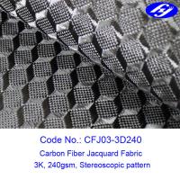China 150cm 3D Carbon Fiber Fabric - 240g/m² Weight, 0.3mm Thickness for Aerospace and Automotive Applications for sale