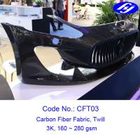 China 2x2 Twill Carbon Fiber Fabric 240GSM 3K Weave for Automotive Decoration - 0.3mm Thickness 50-150cm Width for sale