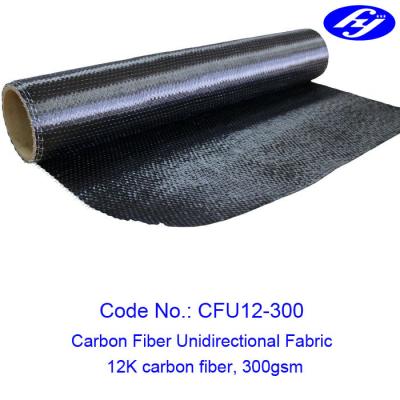 China 12K 300GSM Unidirectional Carbon Fiber Fabric for Building Reinforcement - High Strength Structural Material for sale