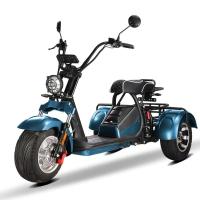 China Unisex 2000w Citycoco Electric Scooter with 3 Wheels and 60-80km Range Per Charge for sale