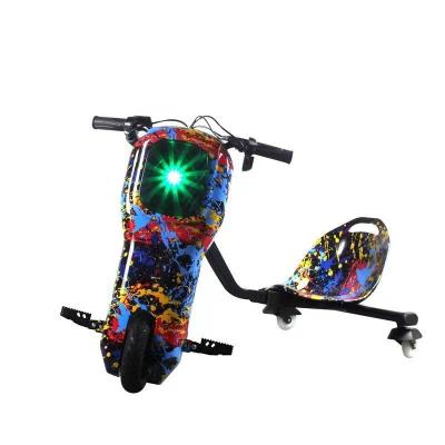 China Cool Mini 36V 3 Wheel Electric Drifting Scooter with LED Lights and Aluminum Alloy Fork for sale