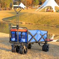China Portable 4 Wheels Beach Trolley Cart for Outdoor Camping Collapsible and Assembled for sale