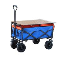 China Aotong Motor Offers 600D Fabric Waterproof Storage Outdoor Cart Wagon with Big Wheels for sale