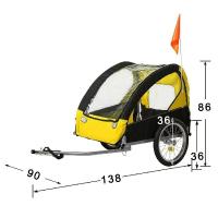 China Child Stroller Carrier Bike Trailer Pet Outdoor Camping Trailer with Front 14
