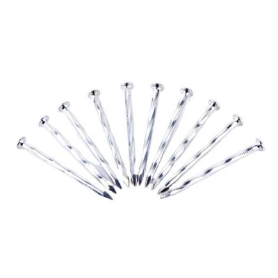China Galvanized Angular Spiral Shank Concrete Steel Nails 1-6 Inch Sizes with 2.0-4.5mm Diameter for Construction for sale