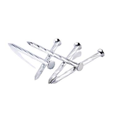 China Electro Galvanized Concrete Steel Nails 1-6 Inch with 3.0-4.5mm Spiral Twist Shank for Construction for sale