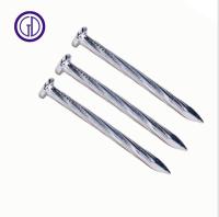 China Electro Galvanized Concrete Steel Nails 1-6 Inch with 3.0-4.5mm Spiral Twist Shank for Construction for sale
