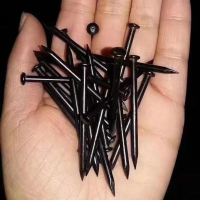 China Carbon Steel Black Concrete Nails 20-100mm with Boiled Surface Treatment - 100 Pcs per Box Masonry Fasteners for sale