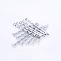 China Angular Spiral Concrete Nails P-Head Electro Galvanized 3.0mm-4.5mm Diameter for Construction for sale