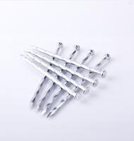 China Angular Spiral Concrete Nails P-Head Electro Galvanized 3.0mm-4.5mm Diameter for Construction for sale