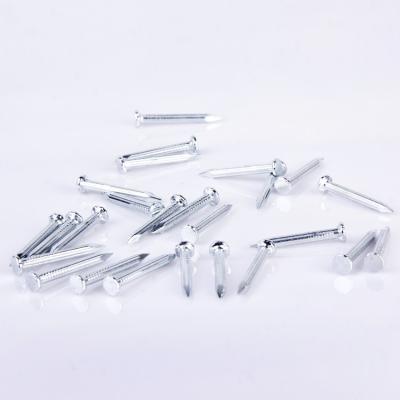China 25mm to 150mm Grooved Shank Concrete Nails with Magnetic Flat Head 1.3mm to 5.5mm Diameter for sale