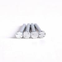 China Silver White Twisted Shank Concrete Nails - 45#/55# Carbon Steel, 10 Ton MOQ, 20-25 Day Delivery for sale