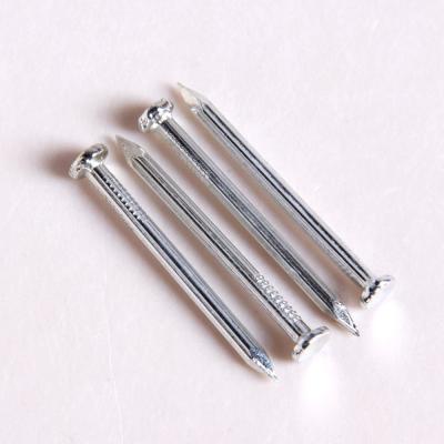 China 45# 55# Carbon Steel Concrete Nails - Silver Galvanized Finish, 10 Ton MOQ, 20-25 Day Delivery for sale