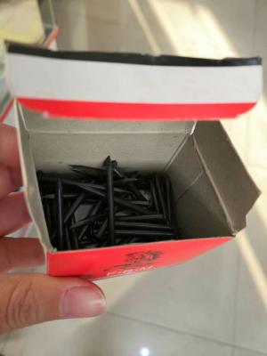China 50mm Black Concrete Nails with Mushroom Head - Carbon Steel Masonry Nails for Wood and Metal Attachment for sale