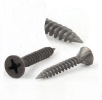 China 3.5mm 4.2mm Carbon Steel Self-Tapping Drywall Screw with Black Phosphate Finish for Metal and Wood Studs for sale