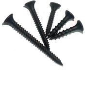 China 3.5mm 4.2mm Carbon Steel Self-Tapping Drywall Screw with Black Phosphate Finish for Metal and Wood Studs for sale