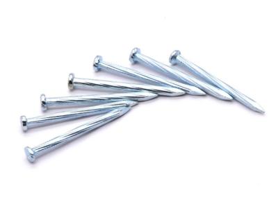 China Carbon Steel Angular Spiral Twist Concrete Nails 3/4 to 6 Inch Sizes for Building Construction for sale