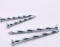 China Spiral Steel Galvanized Concrete Nails 45#/55# Carbon Steel Construction Fasteners 10 Ton MOQ for sale