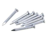 China 6 Inch Silver White Galvanized Concrete Nails - 45#/55# Carbon Steel, 13-150mm Length, 1.4-5.0mm Diameter for sale