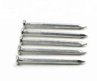 China 6 Inch Silver White Galvanized Concrete Nails - 45#/55# Carbon Steel, 13-150mm Length, 1.4-5.0mm Diameter for sale