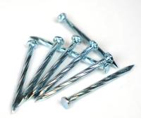 China Hardened Steel Concrete Nails HRC 53-57 Galvanized Twist Surface 25kg Packing for Construction for sale