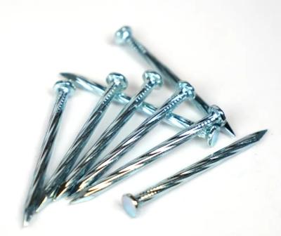 China Hardened Steel Concrete Nails HRC 53-57 Galvanized Twist Surface 25kg Packing for Construction for sale