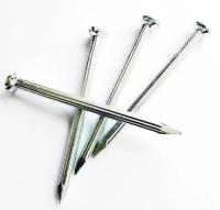 China Hardened Steel Concrete Nails HRC 53-57 Galvanized Twist Surface 25kg Packing for Construction for sale